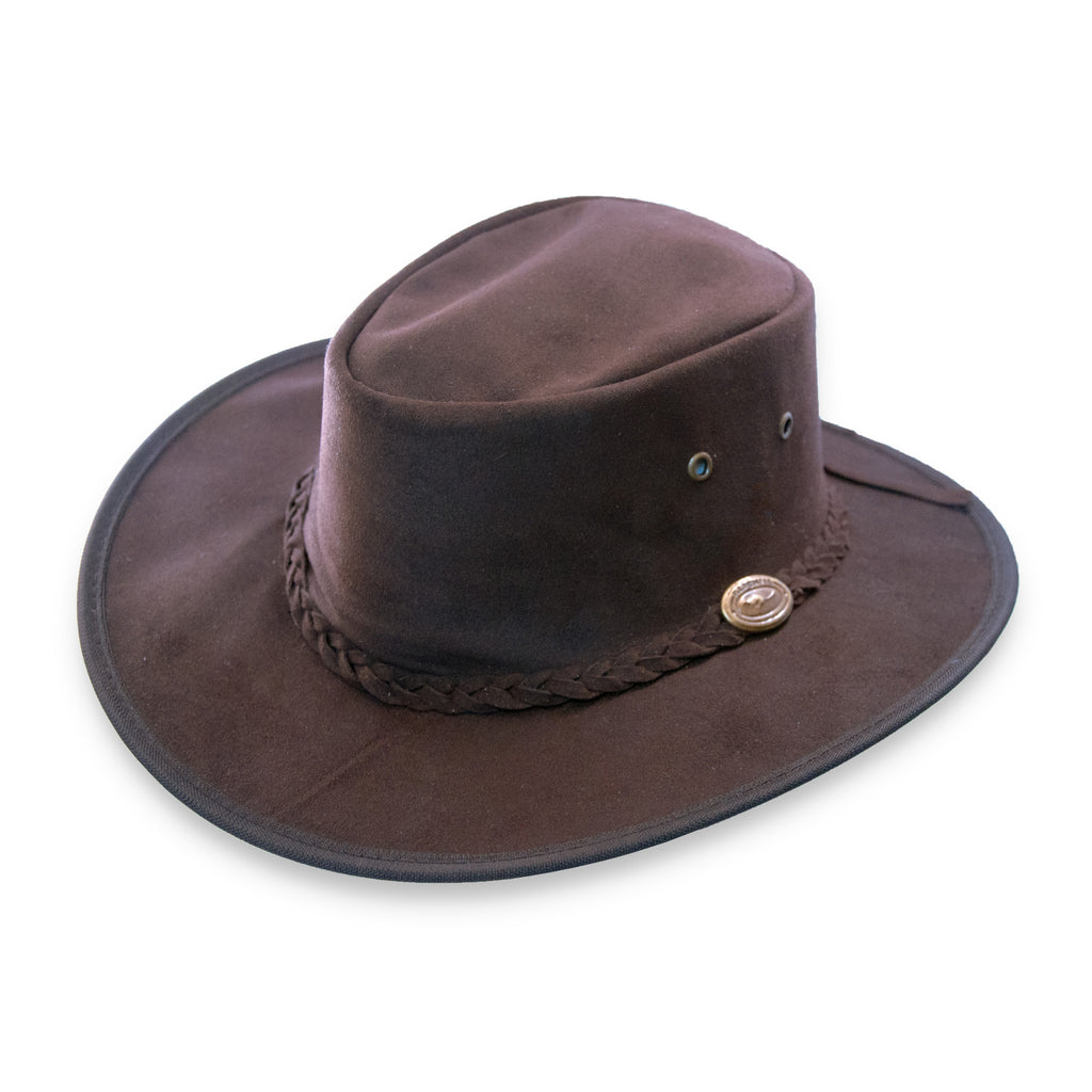 Synthetic Leather Look, Crushable with Chin Strap – Hats by PJ Powell